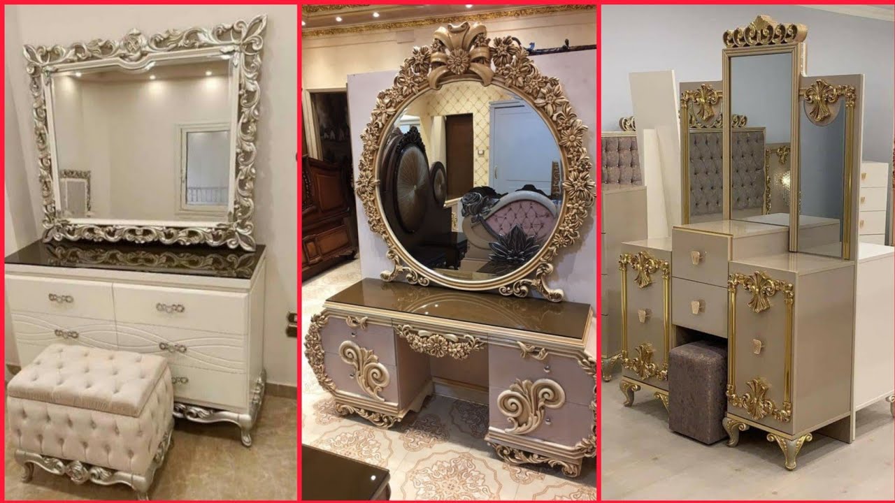 beautiful and decent luxury dressing designs | make up dressing designs ...