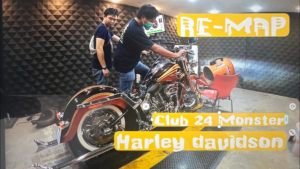 Remap Harley Davidson by club 24 monster - YouTube