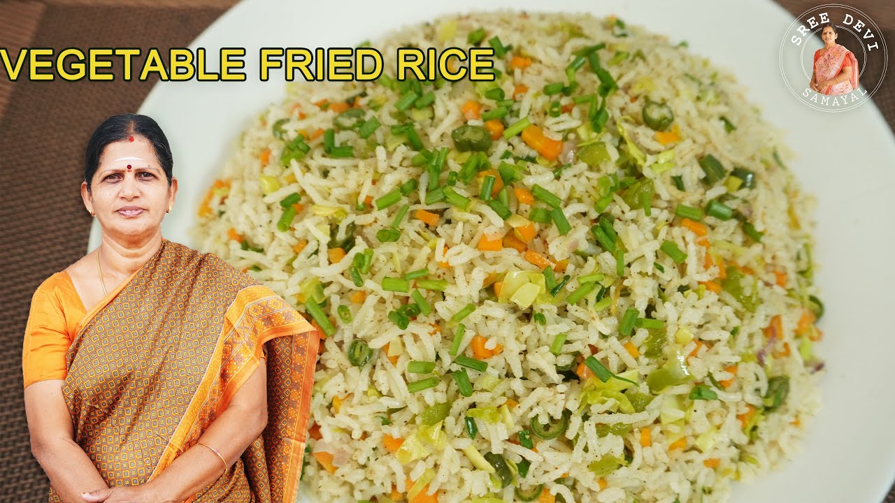 Vegetable Fried Rice in Tamil | Chinese Recipes | Sreedevi Samayal ...