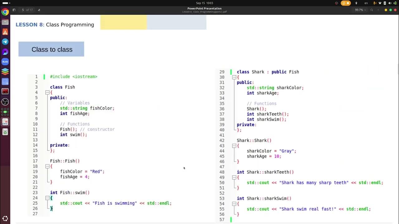 lesson 8: Class Programming (Part 2 Inheritance) - YouTube