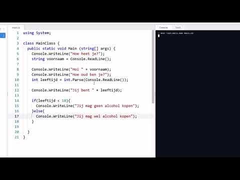 Replit C#: If Else statement - YouTube