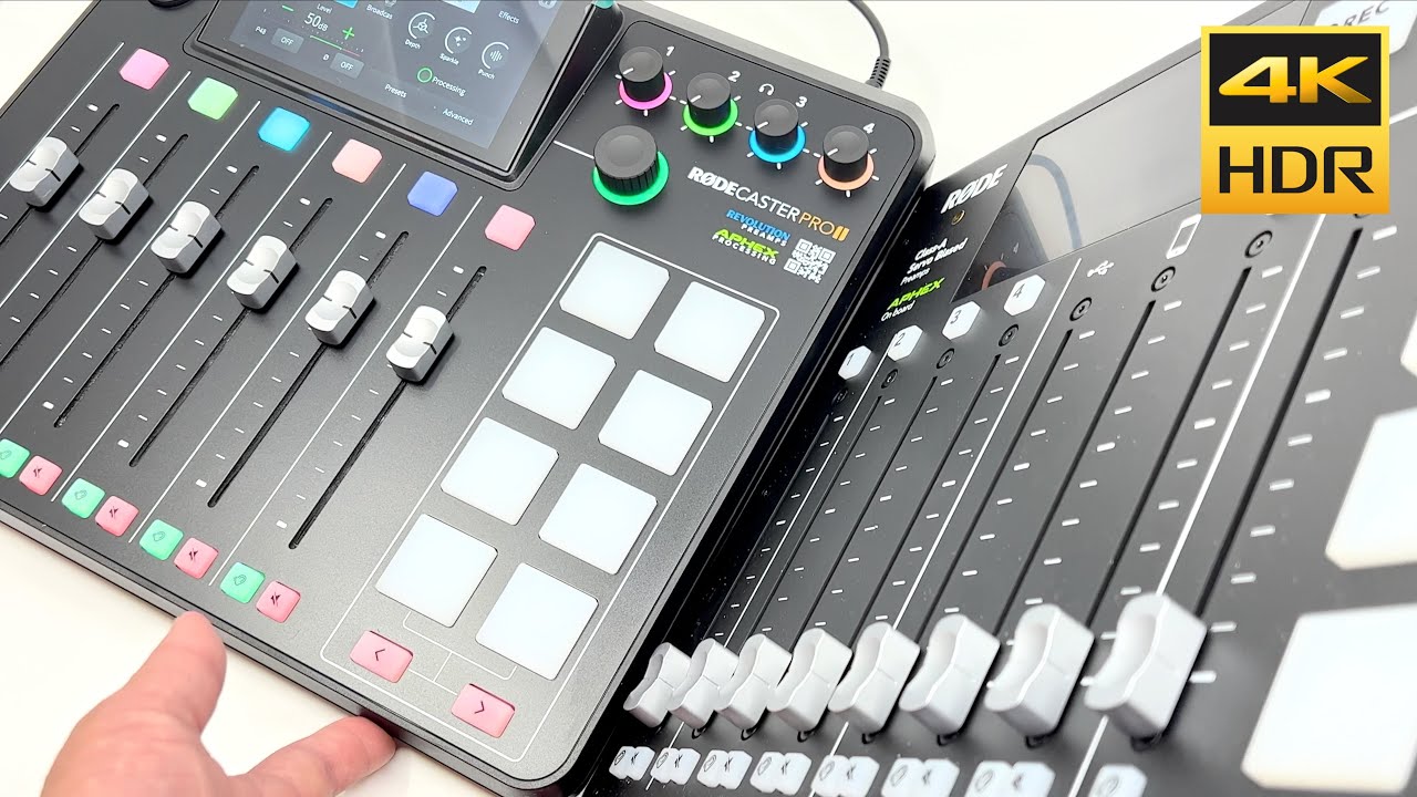 Rodecaster Pro and Rodecaster Pro II Size Comparison - YouTube