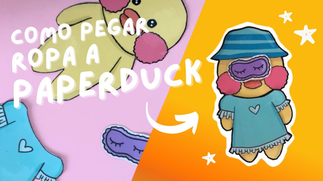 COMO PEGAR ROPA A PATITO DE PAPEL How To Stick Paper Duck Clothes como-pegar-ropa-a-patito-de-papel-how-to-stick-paper-duck-clothes