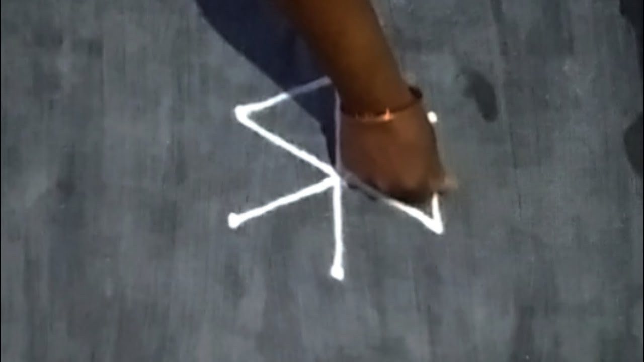 Aani matha kolam🌺 3*2simple and easy design🌺 rangoli🌸 kutty kolam daily ...