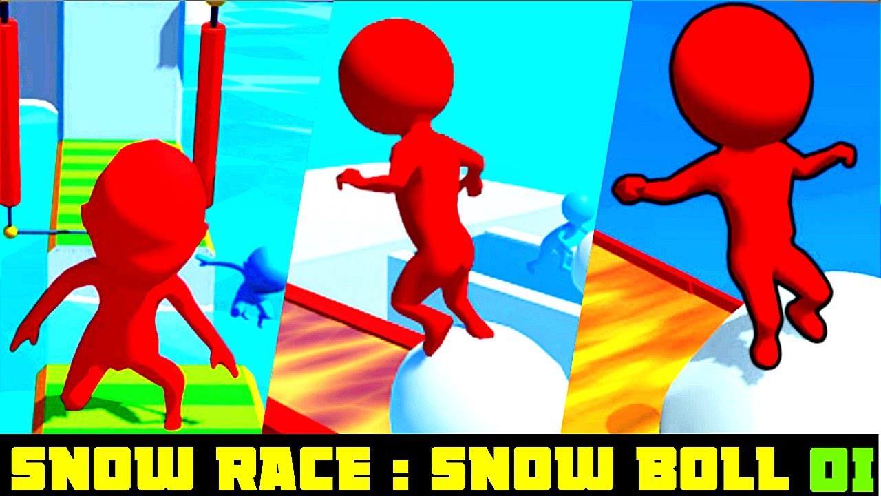 SNOWBALL RACE GAMEPLAY OFFLINE - YouTube