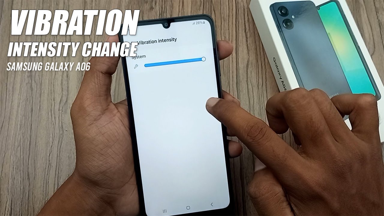 How To Change Vibration Intensity Samsung Galaxy A06 - YouTube