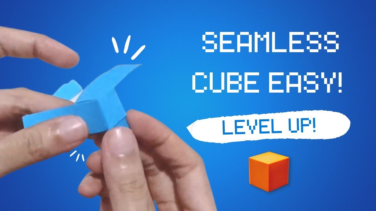 How to Make Paper Cube Easy - LEVEL UP! Cube Origami | E&R papercube ...