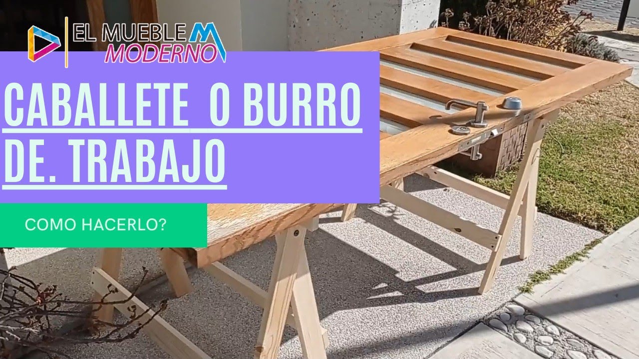 COMO HACER Un CABALLETE PLEGABLE #ElMuebleModerno - YouTube