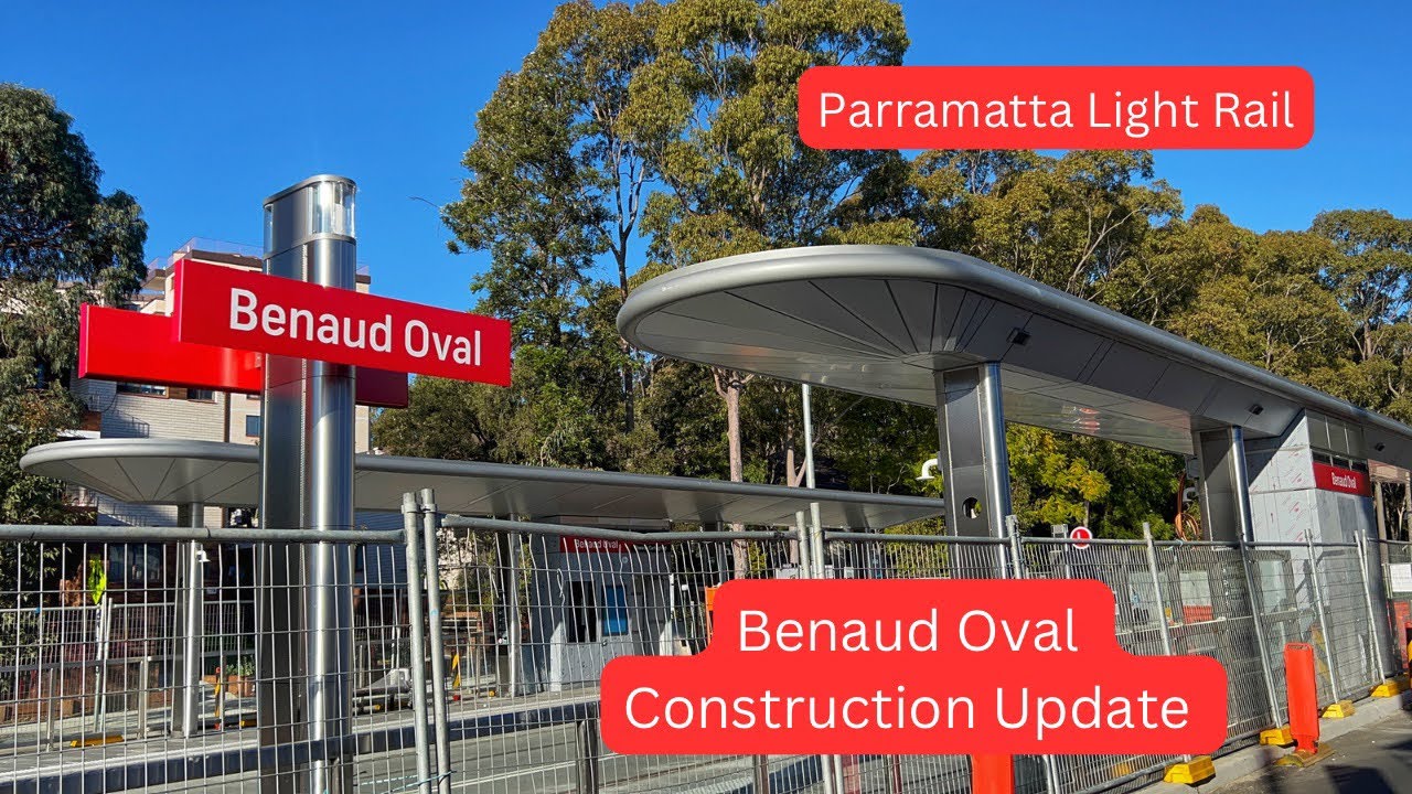 Parramatta Light Rail Vlog 12: Benaud Oval Construction Update - YouTube