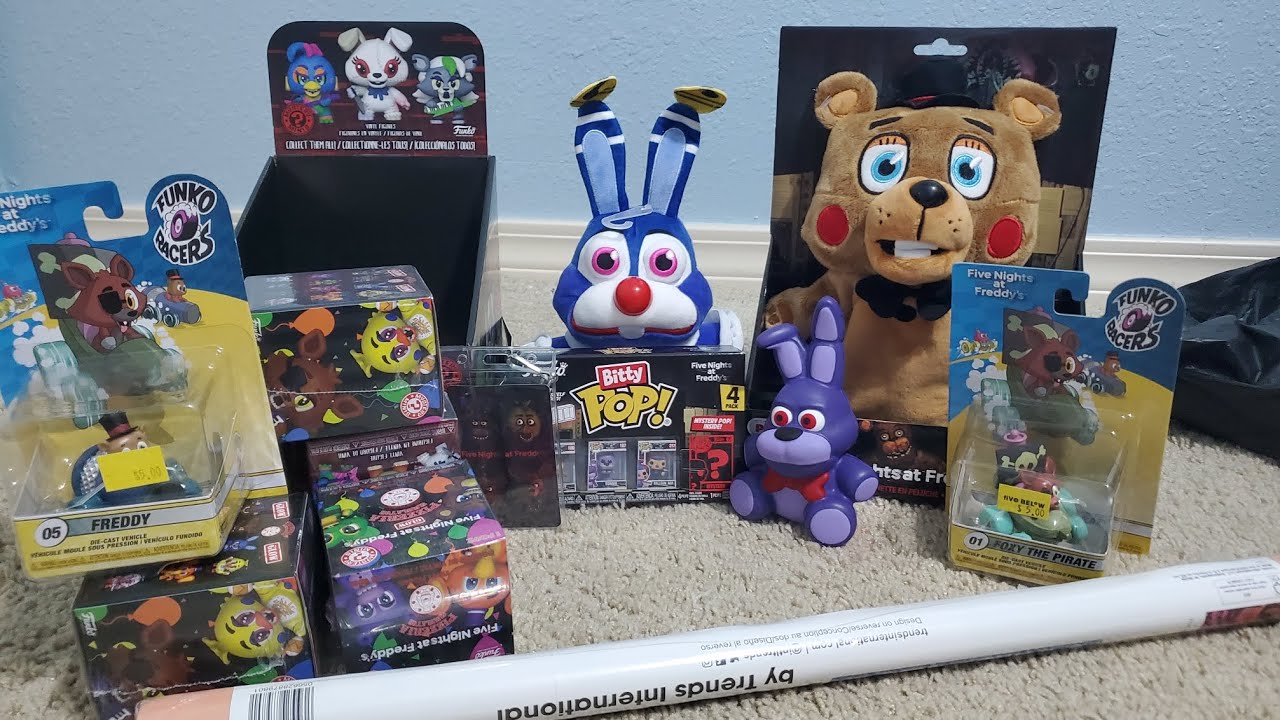 FNAF mini's Racer's squishy's plushies and more! - YouTube