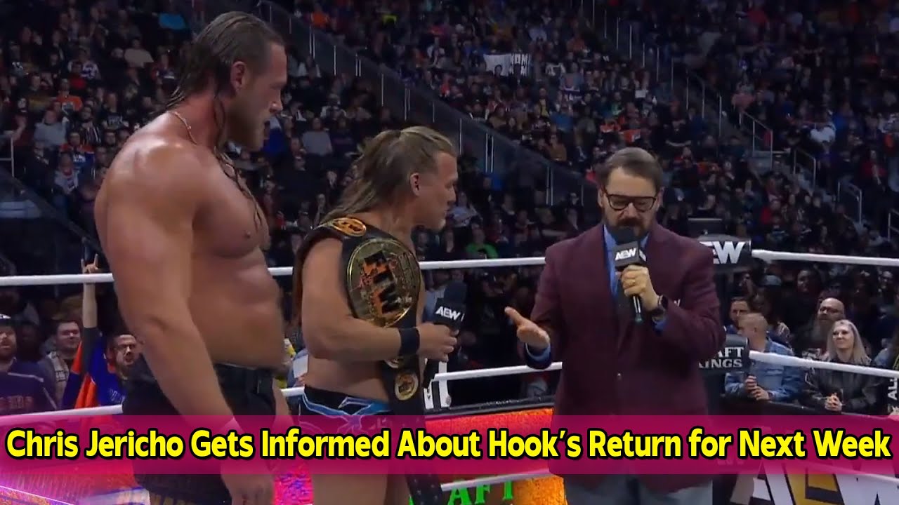 Chris Jericho Gets Informed About Hook’s Return for Next Week AEW ...