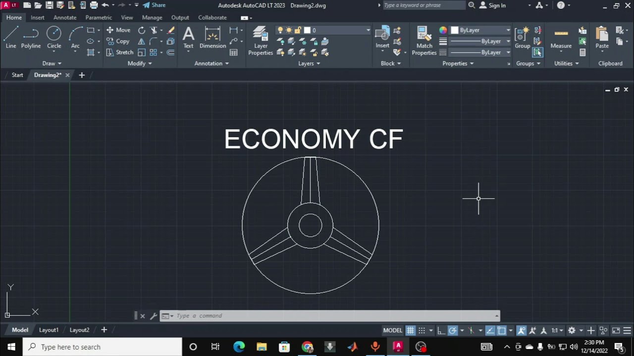 AUTOCAD TUTORIAL FOR ELECTRICAL ENGINEERS | DRAWING LED AND FAN SYMBOLS ...