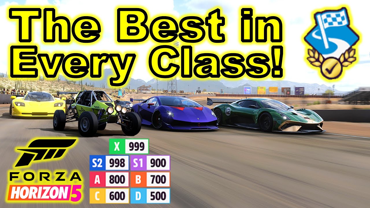 The BEST Cars In Each Class For Road Racing In Forza Horizon 5! - YouTube