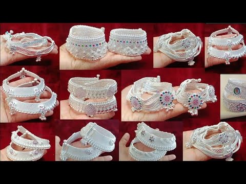 Silver payal design | Latest silver anklets designs |payal design silver with price