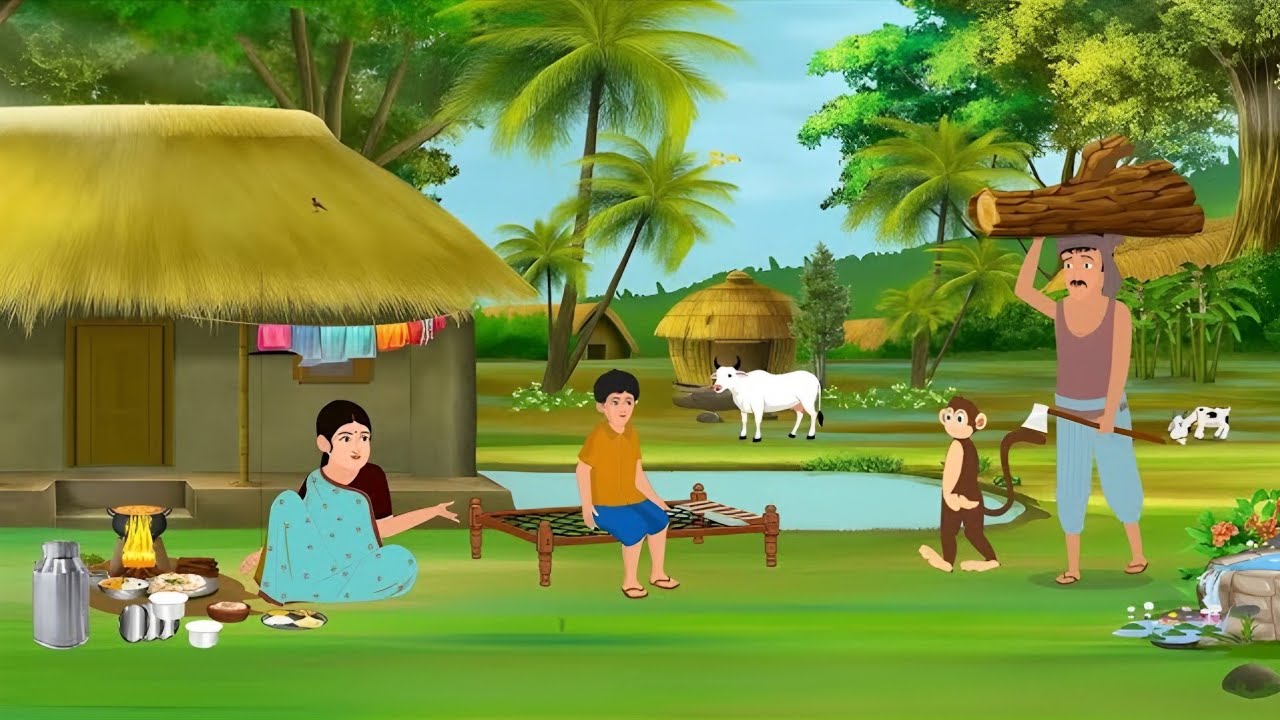 MAJDOOR KA BHAGYA I मजदूर का भाग्य lHindi Cartoon Animated Story l ...