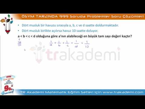 ÖSYM Tarzında 999 Soruda Problemler Soru 417