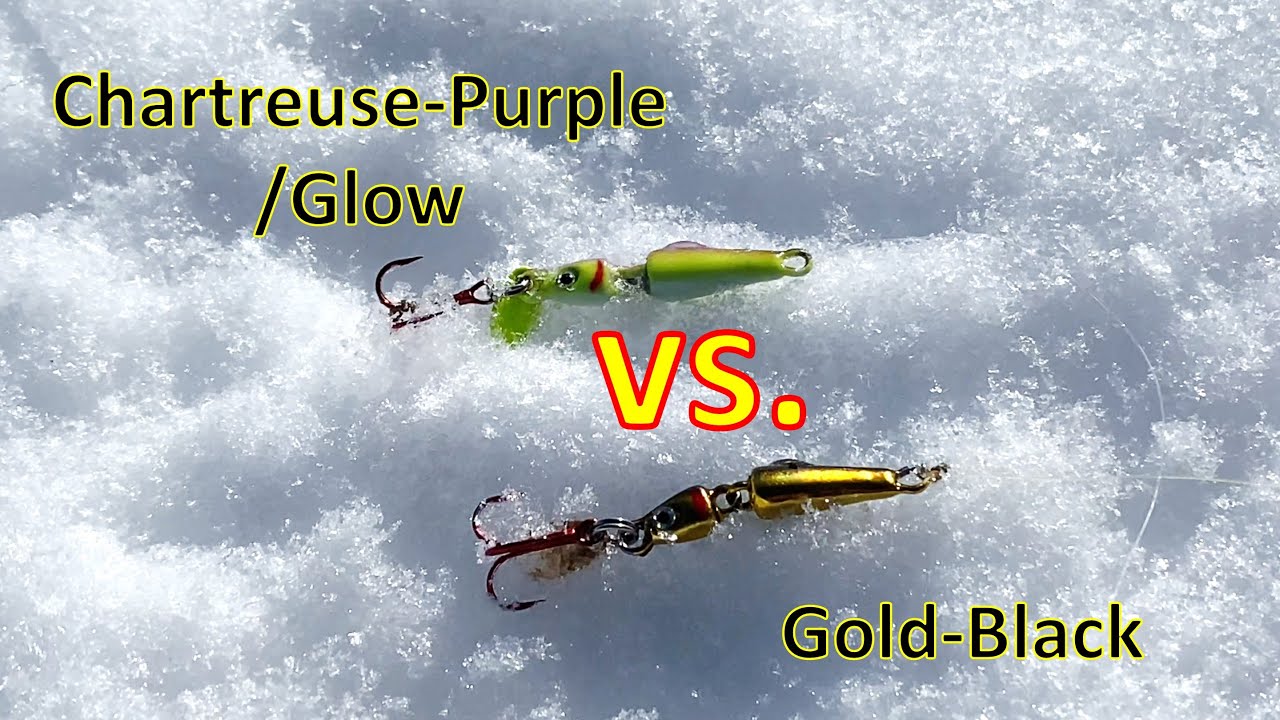 Glow vs Gold: Pinhead Minnow Ice Fishing - YouTube