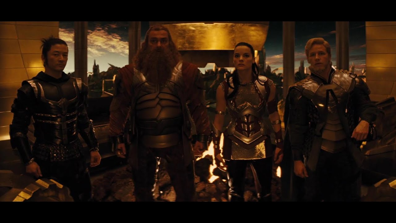 Heimdall Envia a Lady Sif y Los Tres Guerreros a Midgard | THOR (2011 ...