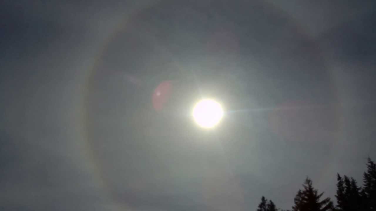 Curcubeu circular in jurul soarelui ( rainbow ) mai rar - YouTube