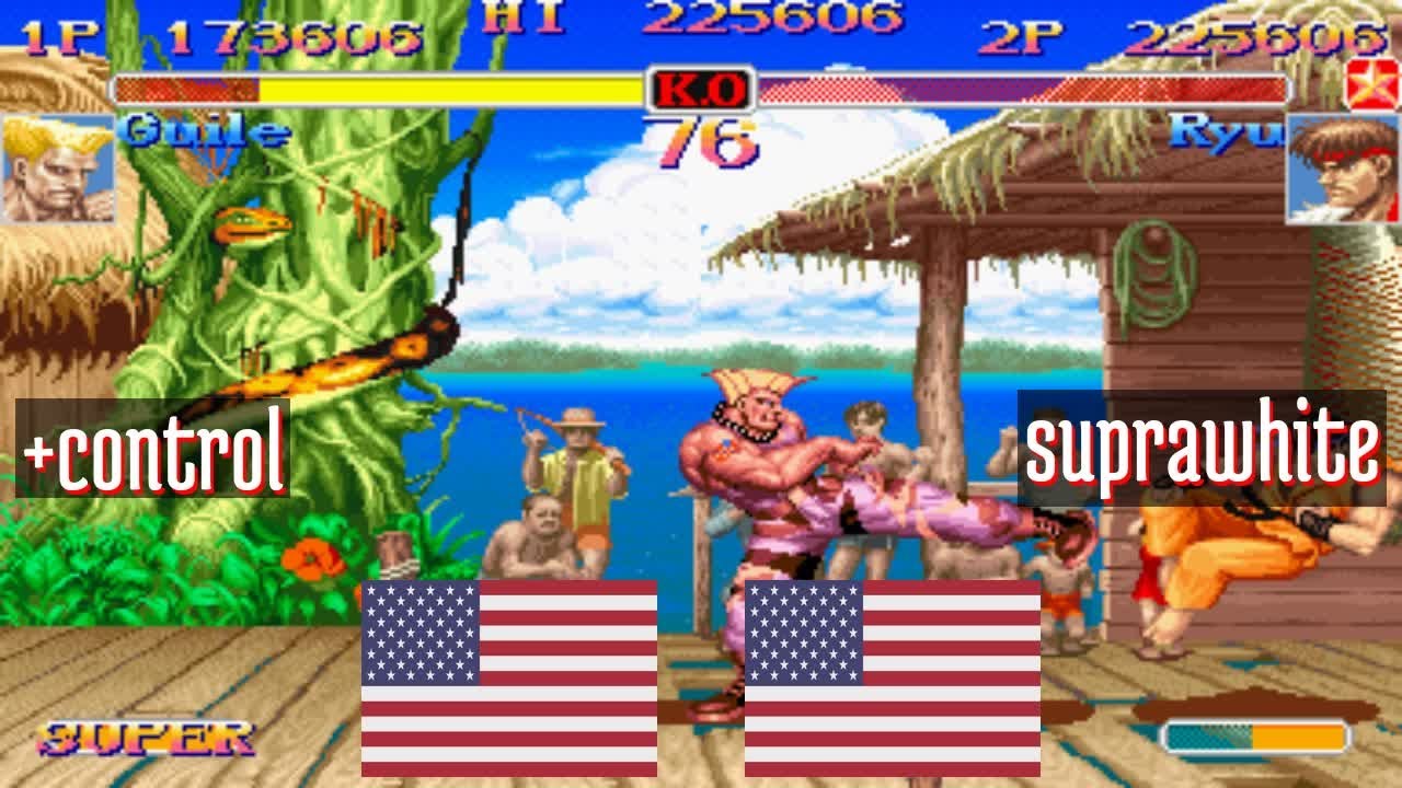 FT5 @ssf2xjr1: +control (US) vs suprawhite (US) [Super SF II X ssf2x ...