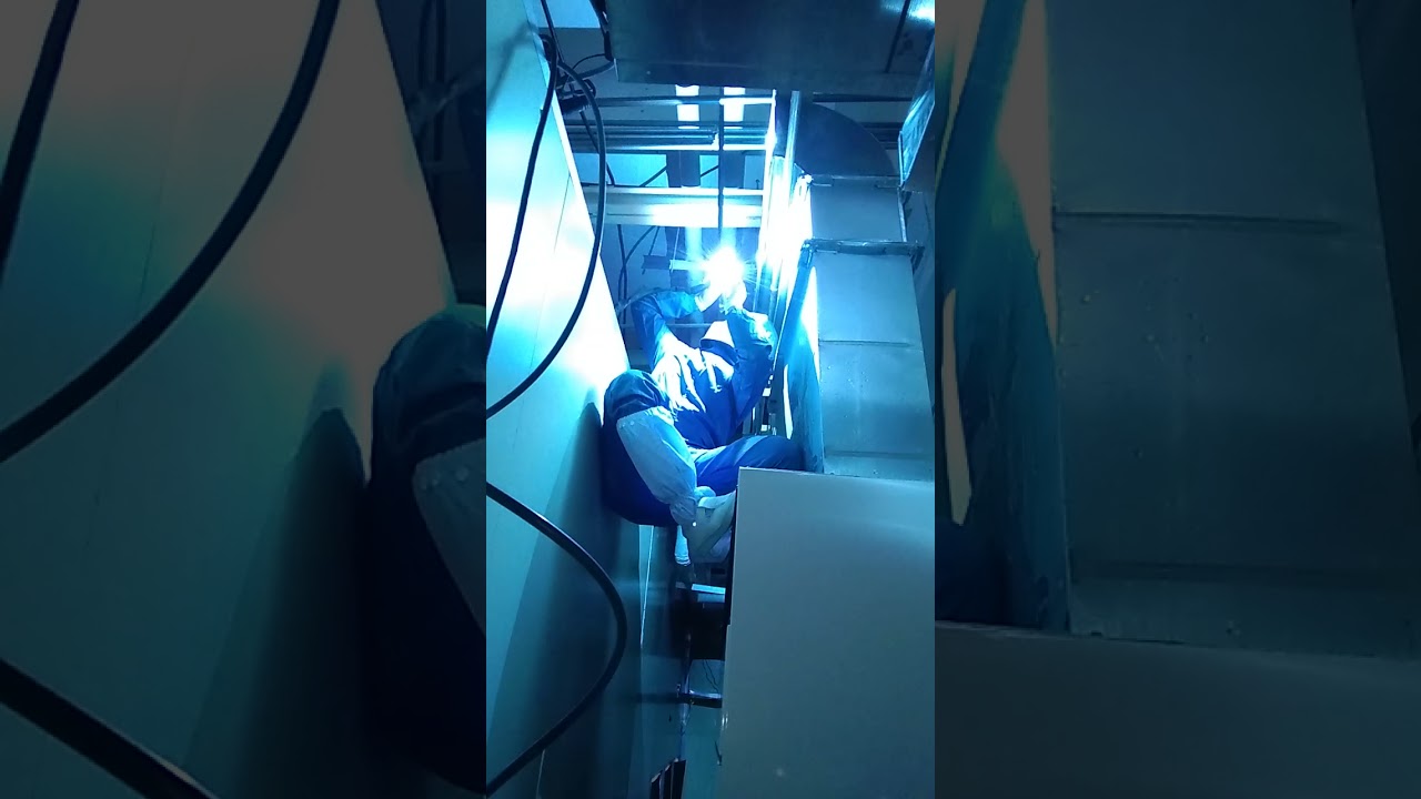 installing pipe of N2 and H2 - YouTube