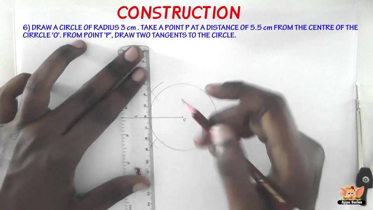 How to draw a tangent to a circle ? -- Vol 3/3 - YouTube