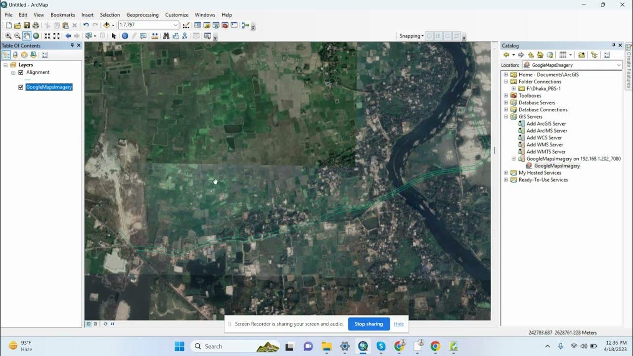 Adding Google Maps in ArcGIS as Portable BaseMap Server || Add WMTS Server || ArcGIS Basic - YouTube