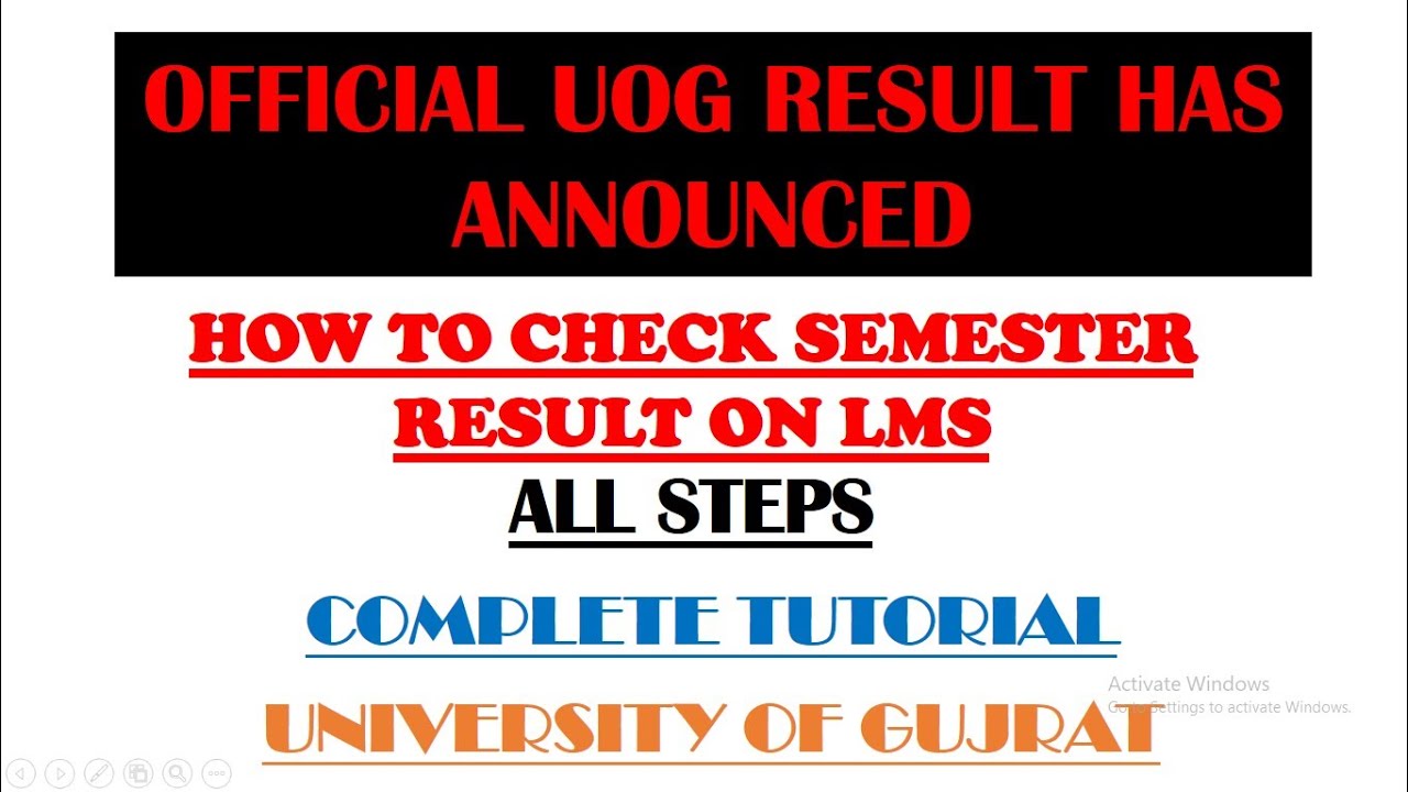 UOG Official Semester Result Has Announced | How To Check Semester ...