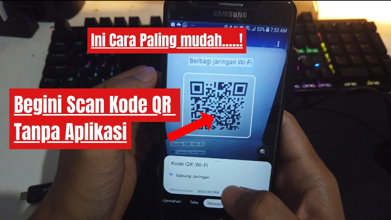 Cara Scan Kode QR Barcode Di Hp Tanpa Aplikasi | Scan QR Google Lens - YouTube
