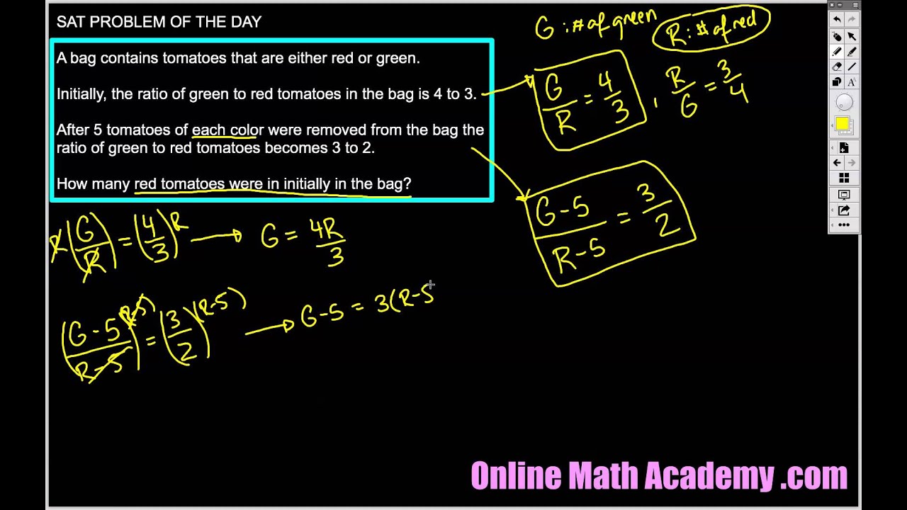 (SAT) Problem of the Day - 10/1 - YouTube