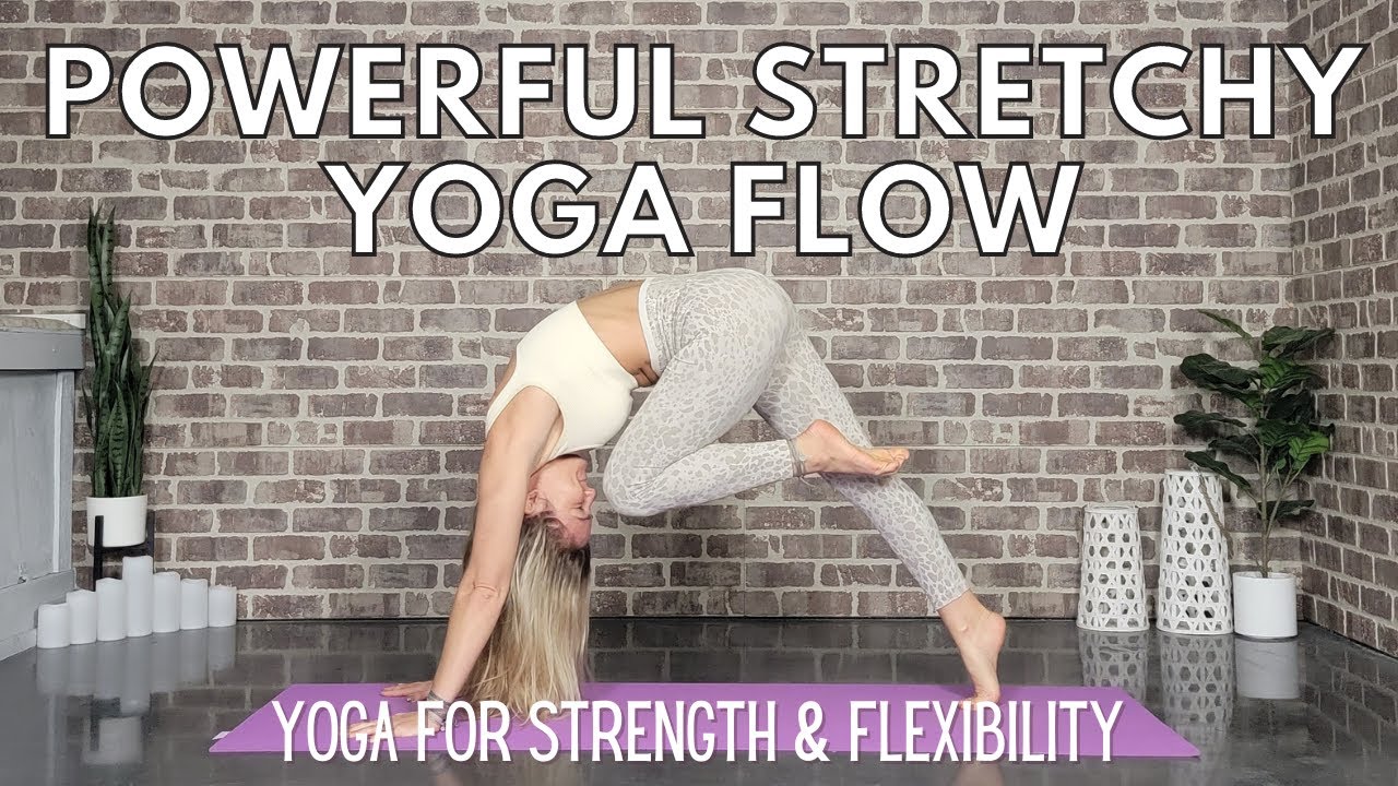 Power Yoga Flow with Stretching || Stretch and Flow || Yoga with ...