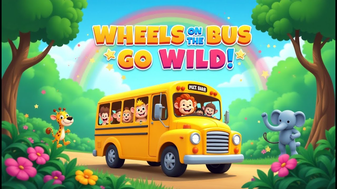 WILD ANIMALS Take Over the Bus in this Fun Cartoon! - YouTube
