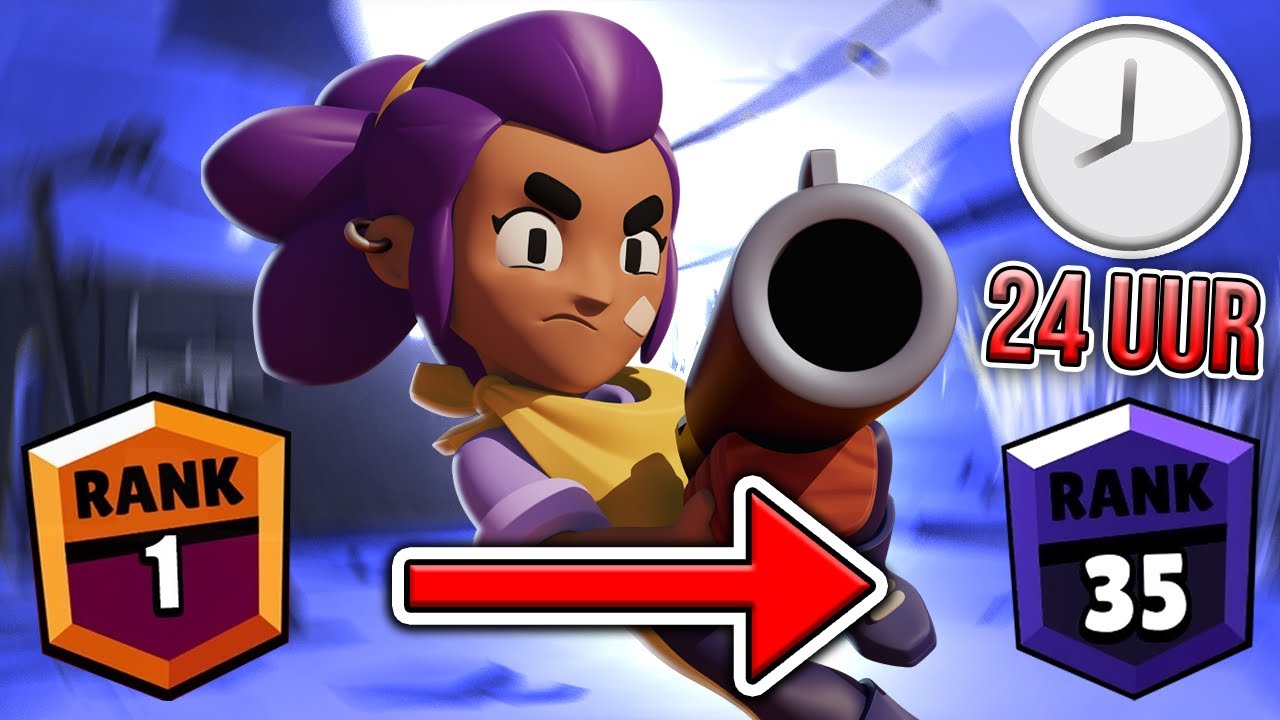 Ik Moet BINNEN 24 UUR SHELLY Van RANK 1 Naar RANK 35 BRENGEN in Brawl ...