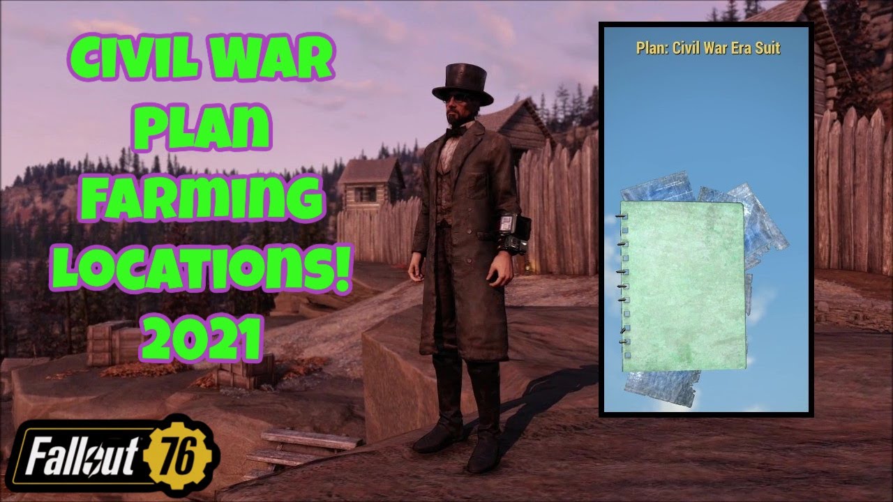 Fallout 76: Civil War Plan Farming Locations! - YouTube