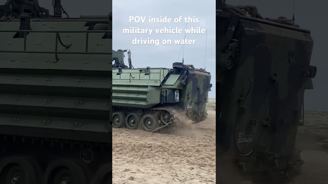 POV inside of military vehicle on water #usmc #military #ships # ...