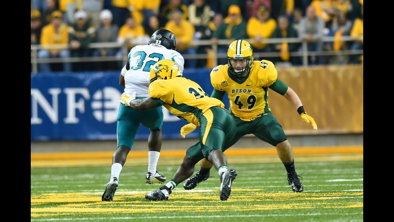 Nicholas Deluca (NDSU LB) vs South Dakota - 2017 - YouTube