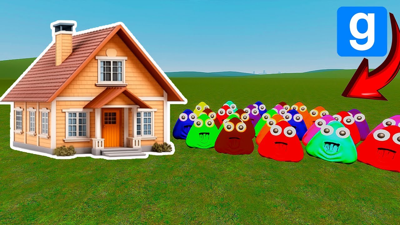 POU FAMILY VS HOUSES! (Garry's Mod) - YouTube