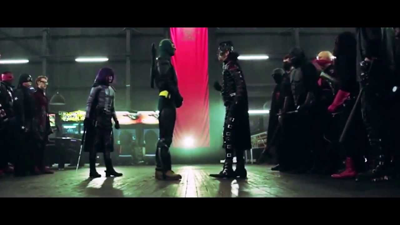 Kick Ass 2 (warehouse scene) Avengers assemble, Asshole - YouTube