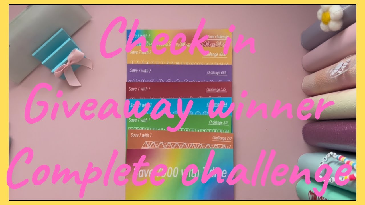 Check in for week 4 🩷 Giveaway winners 🩷 Complete savings challenges ...