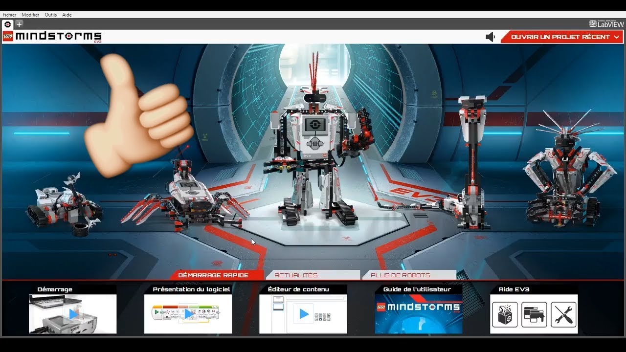 Programmation sur Lego Mindstorm EV3 🖥️ - YouTube