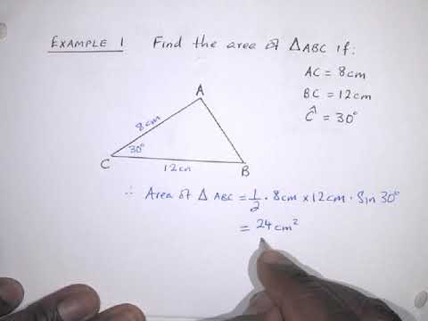 Area rule using trigonometry - YouTube