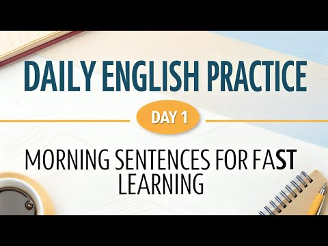 Daily English Practice Day 1 | Morning Sentences for Fast Learning - YouTube