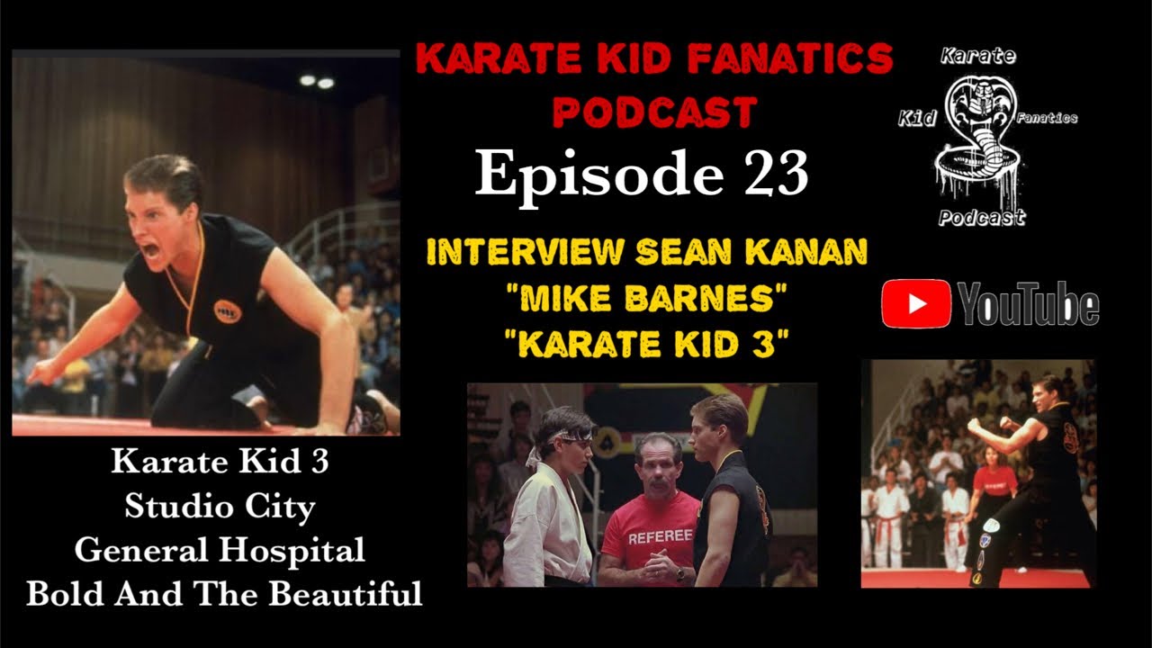Interview Sean Kanan “Mike Barnes” Karate Kid Part 3 1989! - YouTube