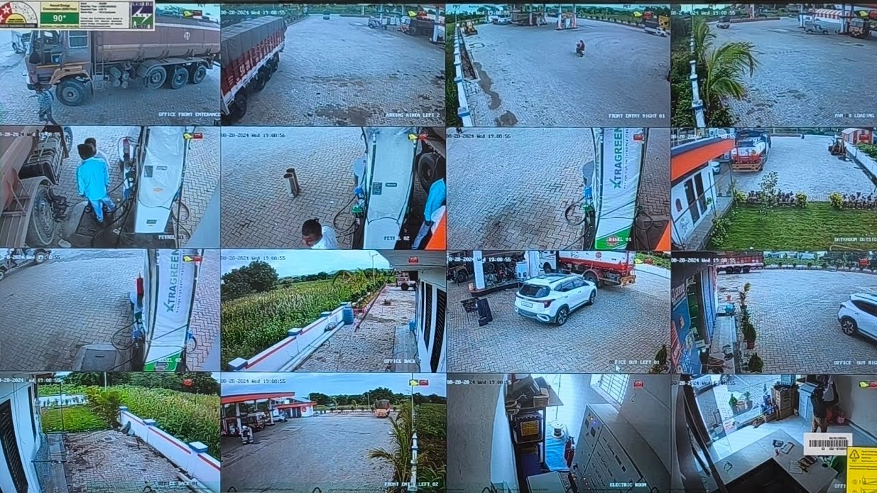 My Hikvision 16 4MP IP Color Vu Camera Petrol ⛽ Pump CCTV Site Visit ...