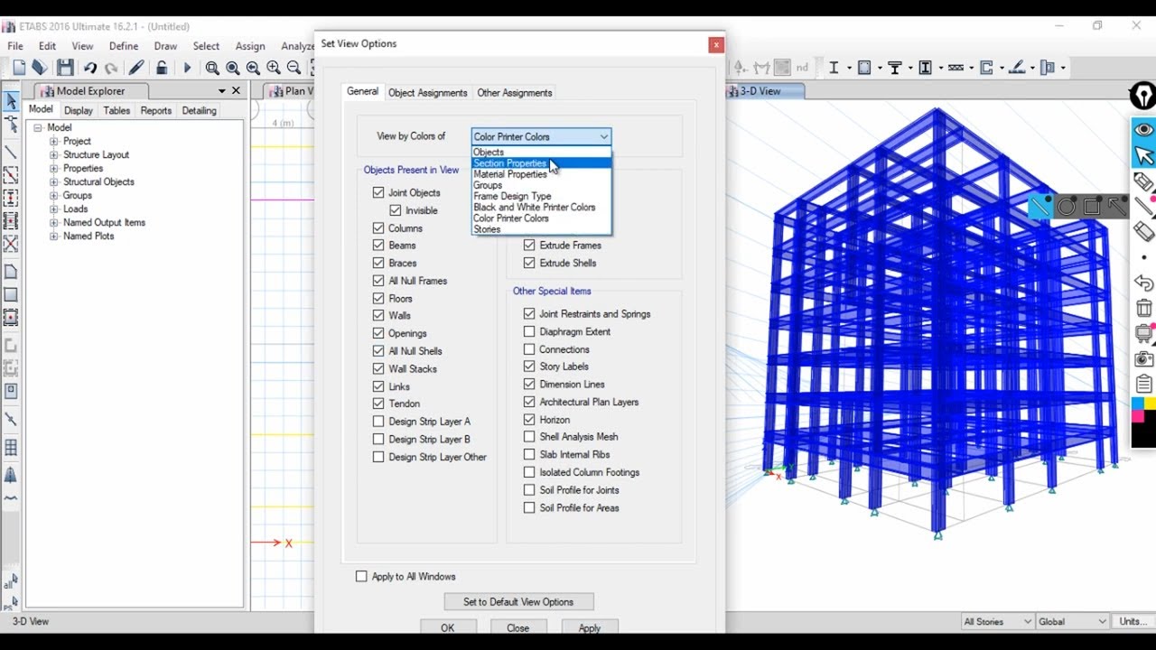 10- Structural Modelling in E-tabs | E-tabs INTERFACE - 02... - YouTube