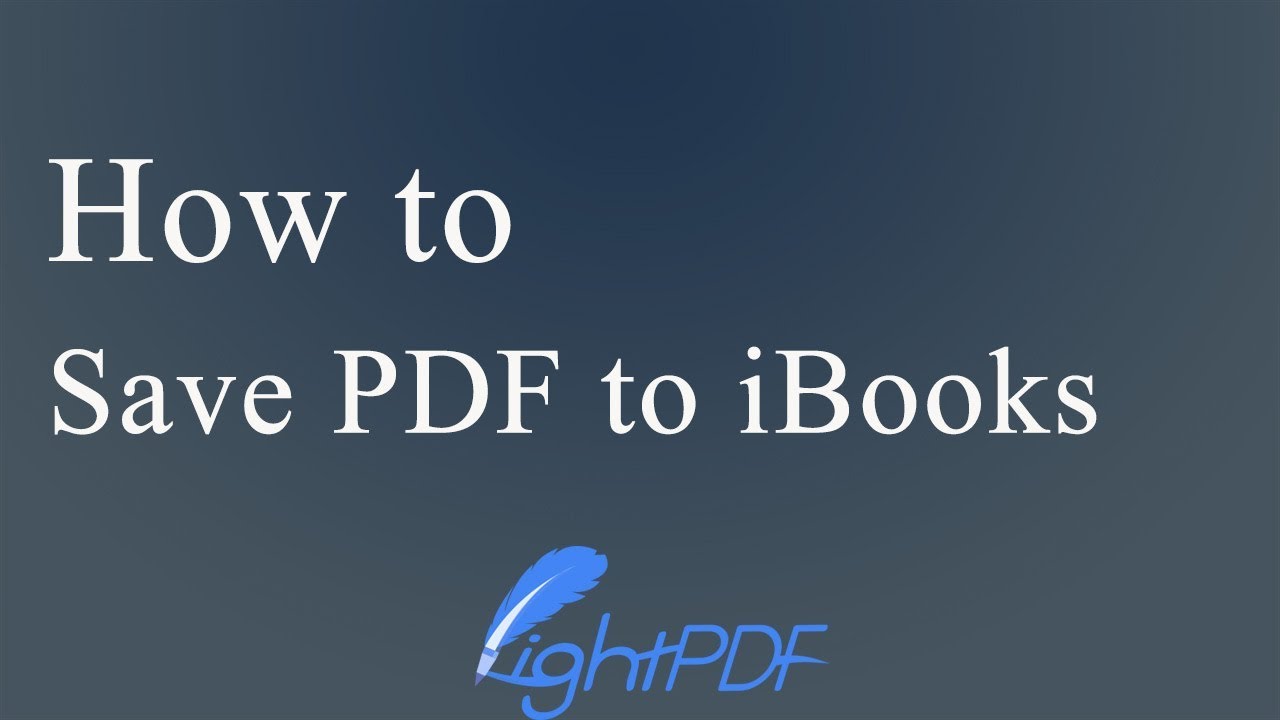 How To Save PDF To IBooks YouTube How To Save PDF To IBooks YouTube