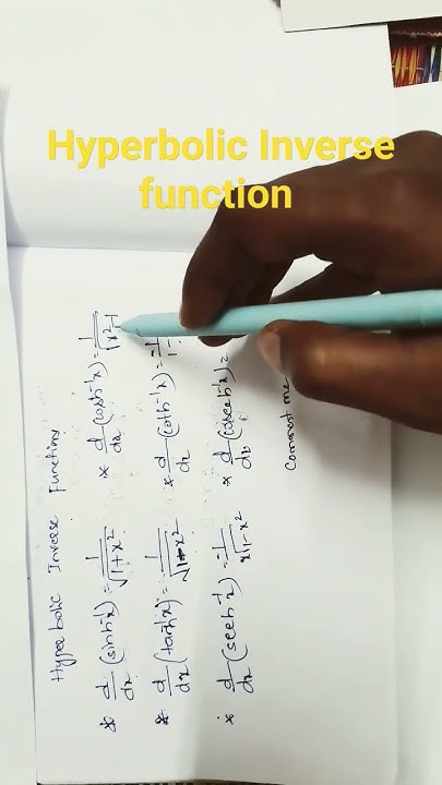 Most important Formulas for Hyperbolic inverse functions #like #subscribe #share - YouTube