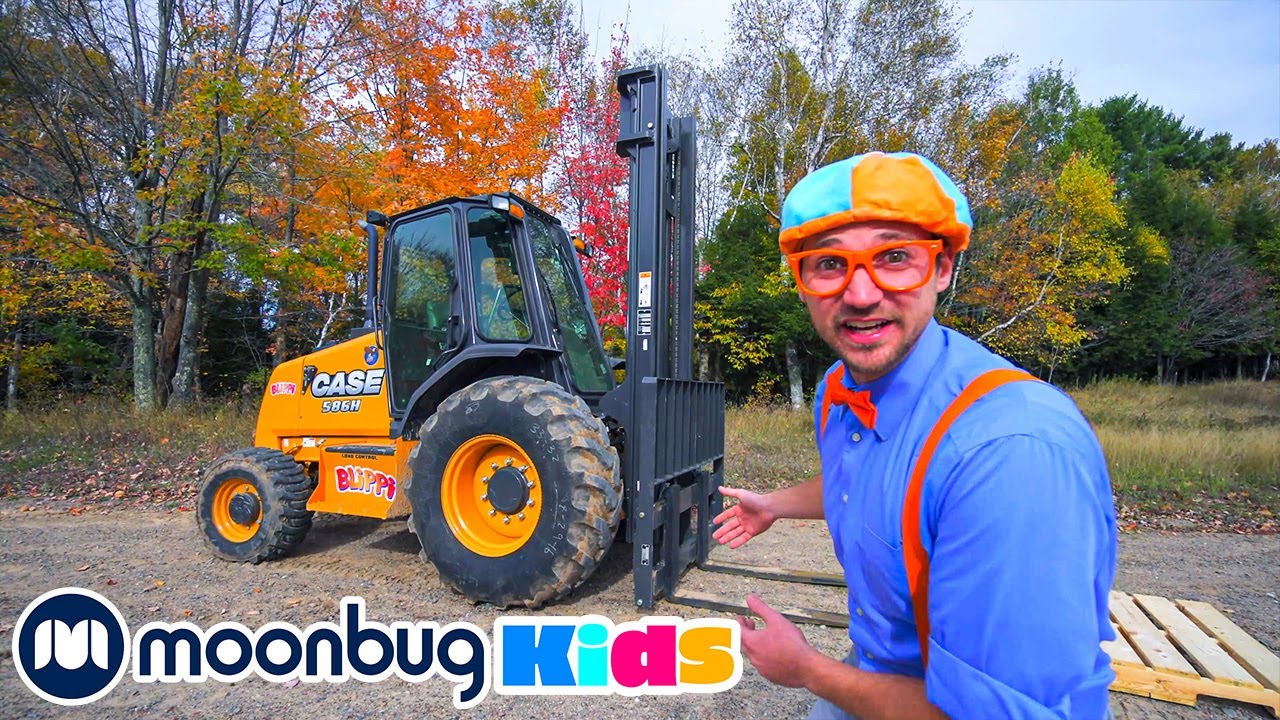 Blippi Explores a Forklift - Learn Construction Vehicles! | Kids Learn ...