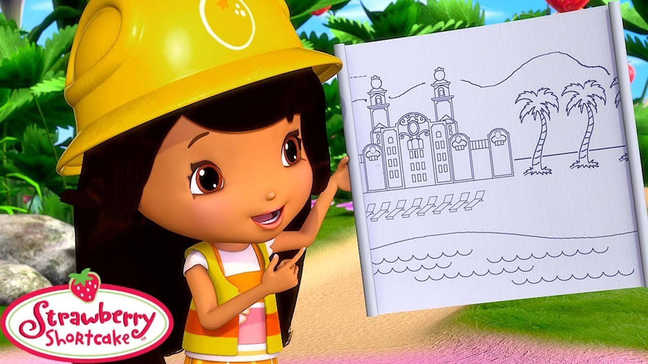 🍓 Let's Build a Beach Resort! 🍓 | Strawberry Shortcake | Cartoons For ...