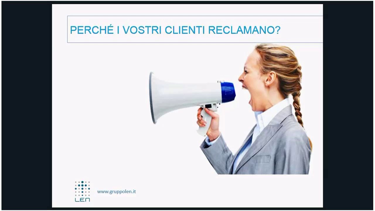 Webinar "Gestione dei reclami e fidelizzazione del cliente" Sara ...